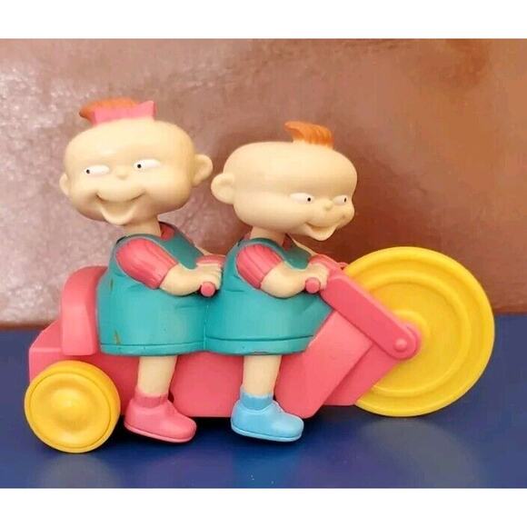 Viacom | Toys | 998 Rugrats Phil And Lil 4 Inch Pull Go Tricycle Burger ...